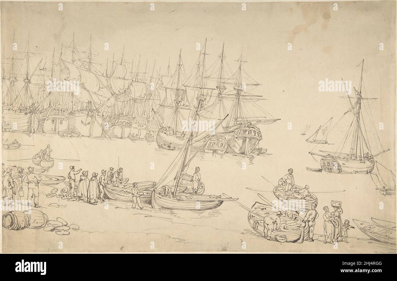 Harbor scene 1775–1827 Thomas Rowlandson British. Harbor scene 363990 ...