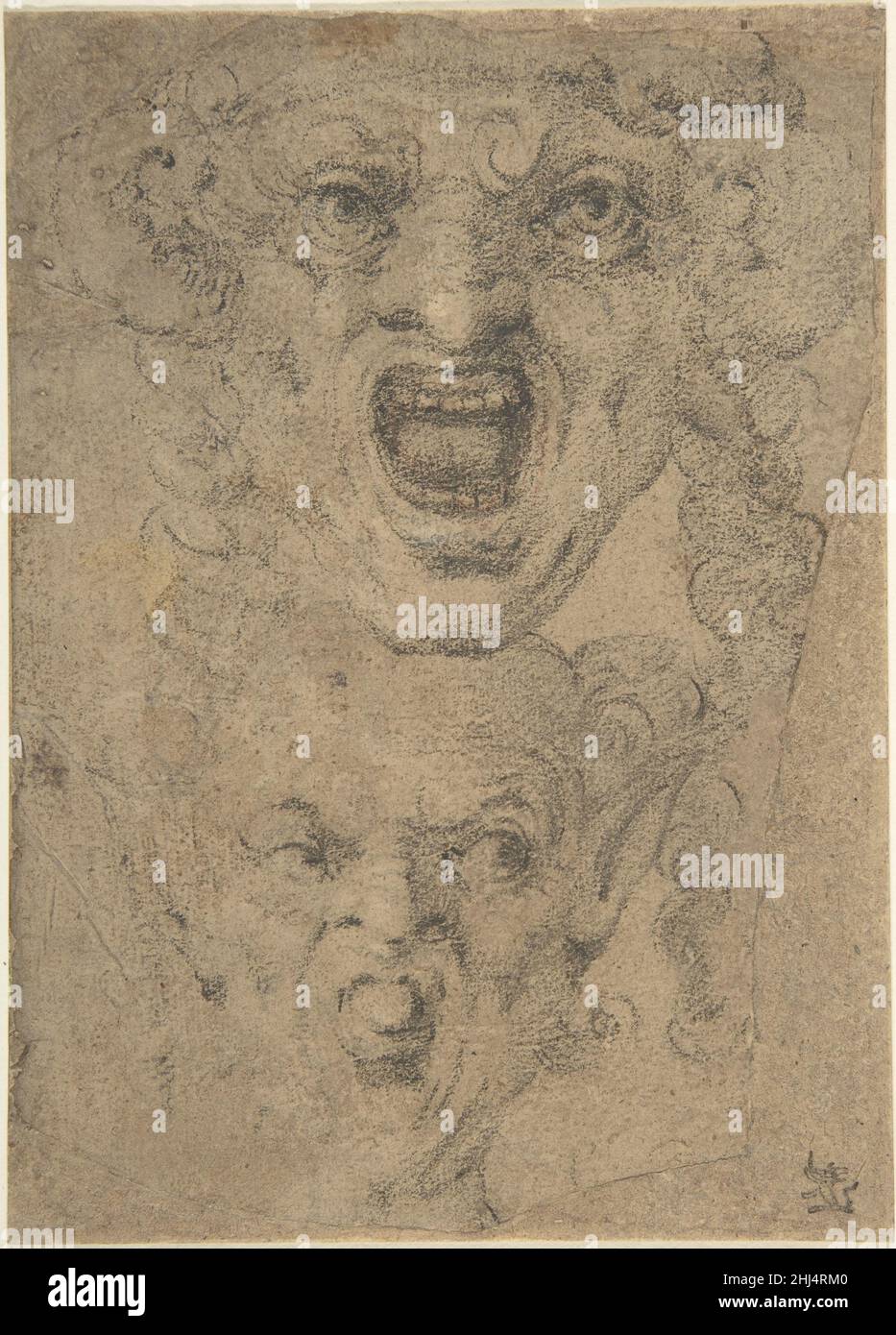 Two Studies for a Grotesque Head 16th–17th century Anonymous, Italian ...