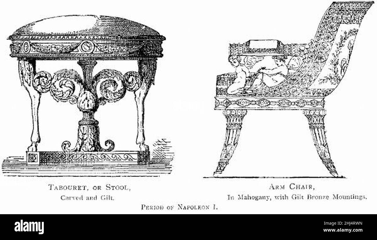 Napoleon chair Cut Out Stock Images & Pictures - Alamy