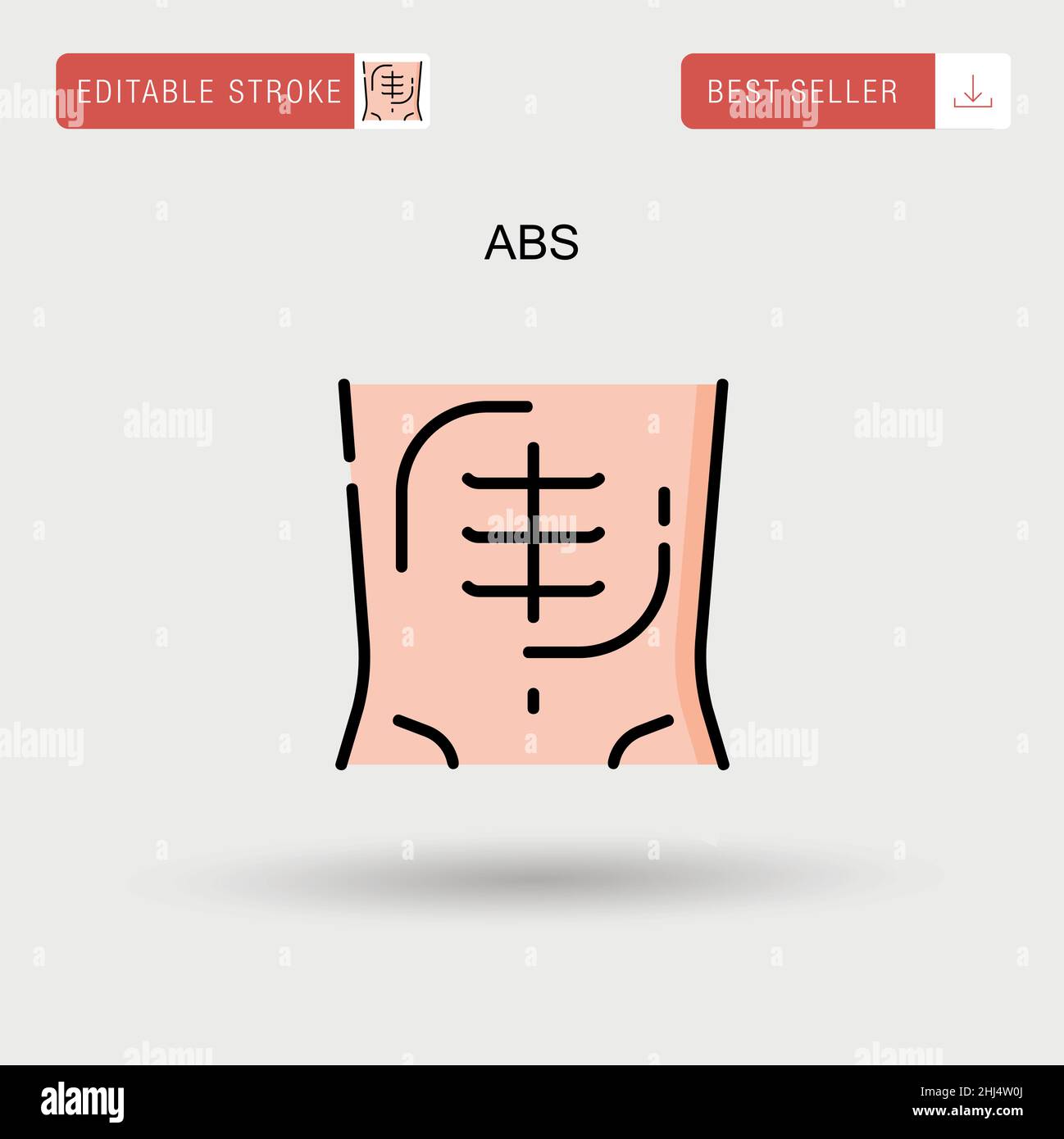 Abs Simple vector icon Stock Vector Image & Art - Alamy
