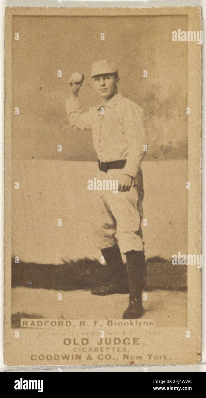 Radford, Right Field, Brooklyn Bridegrooms, from the Old Judge series ...