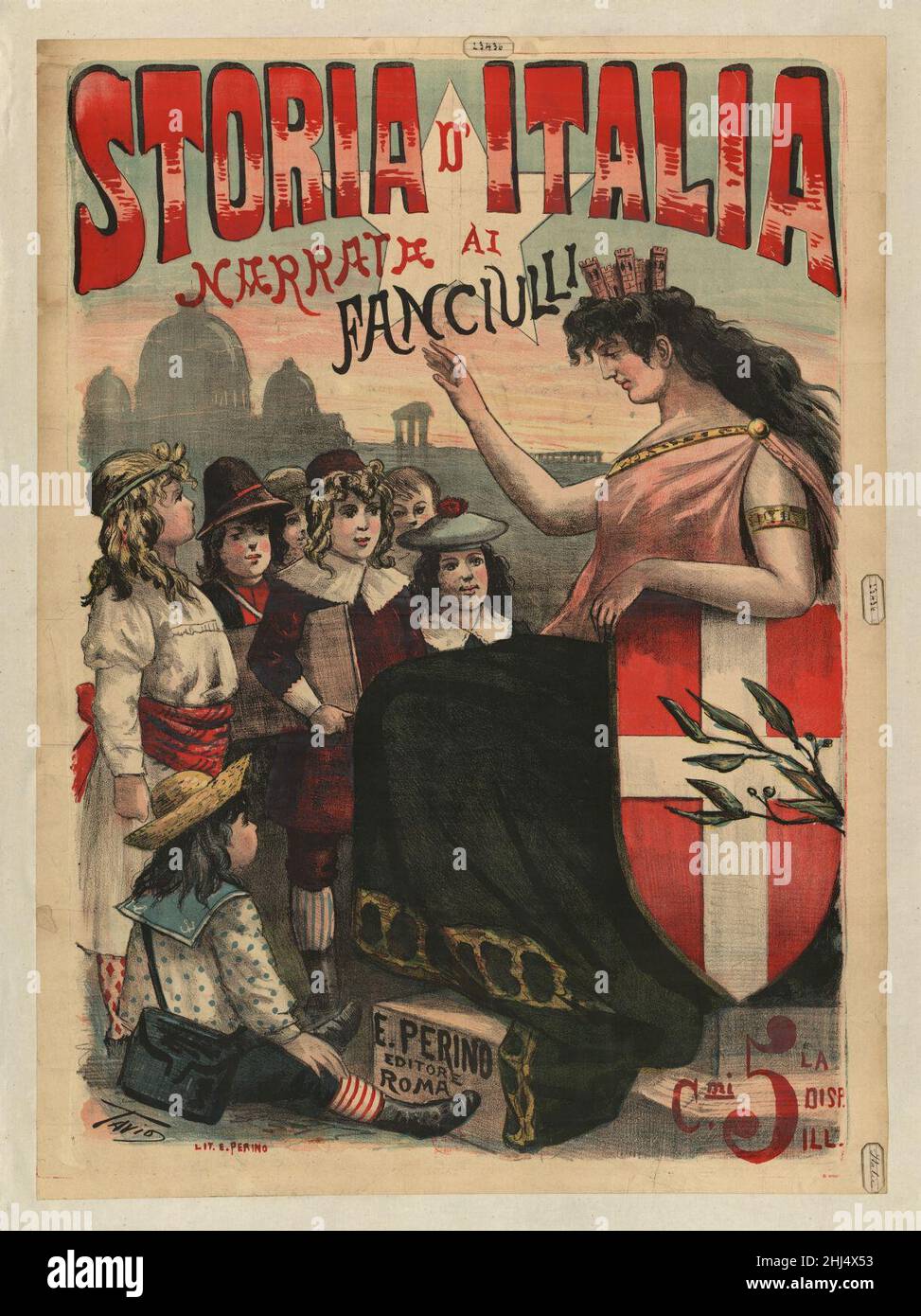 Storia d'Italia narrata al fanciulli Stock Photo - Alamy