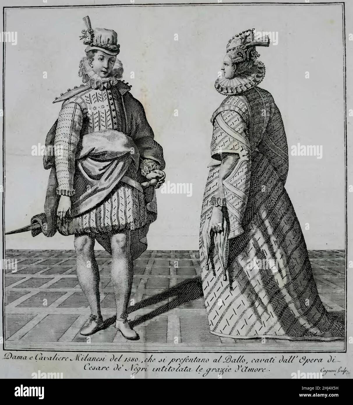 Storia di Milano II (page 384 crop Stock Photo - Alamy