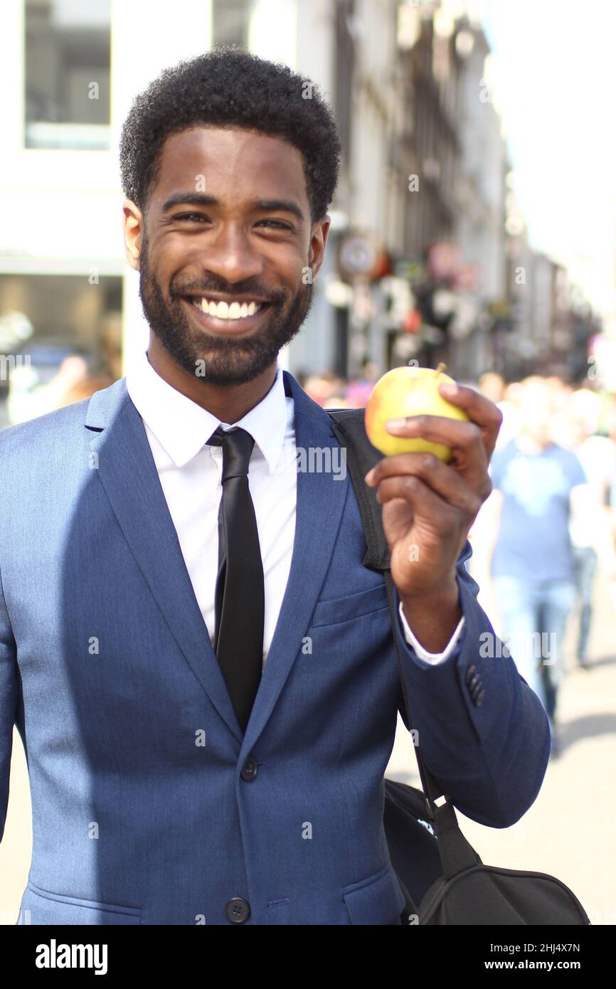 Portrait of a beautiful business man outside Stock Photo - Alamy