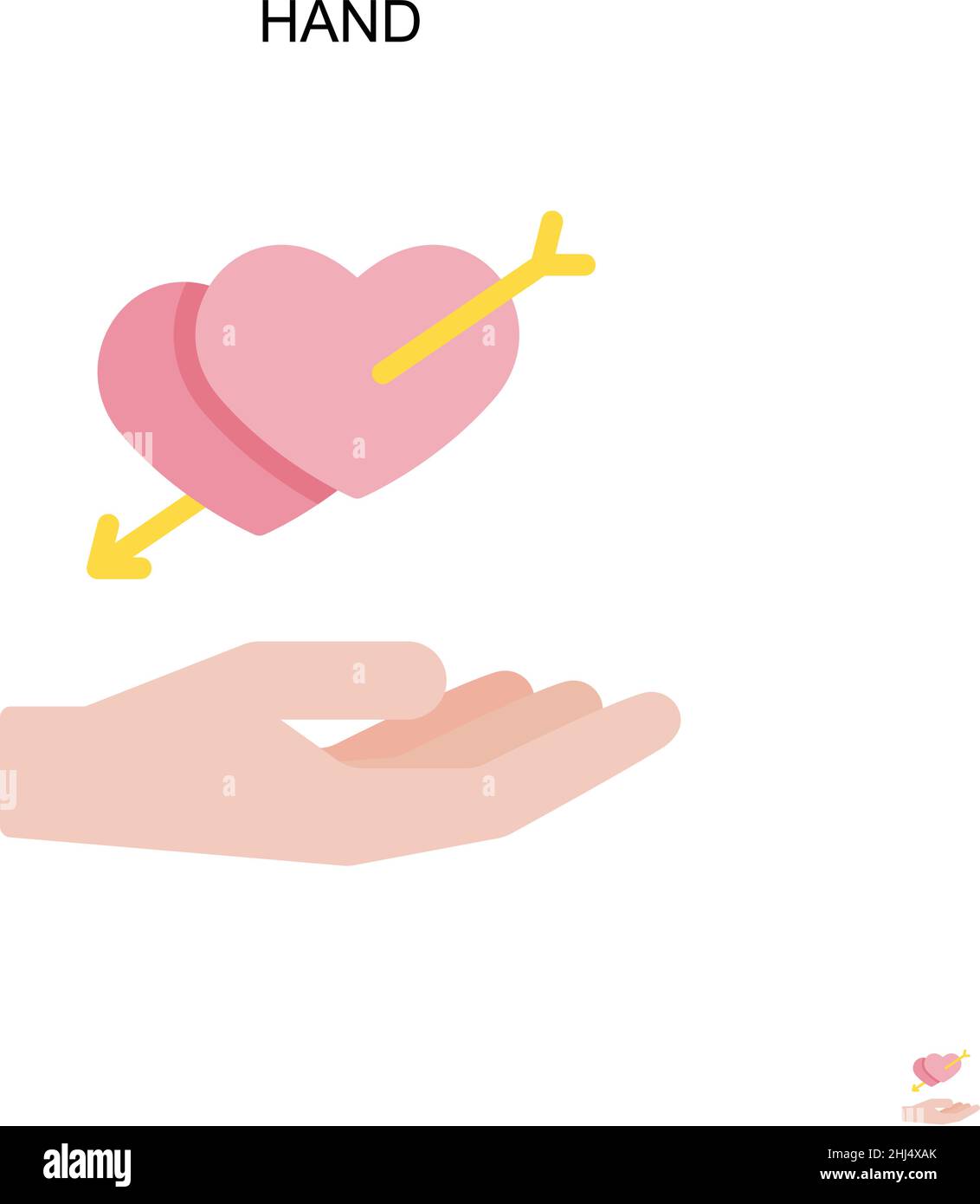 Hand Simple vector icon. Illustration symbol design template for web ...
