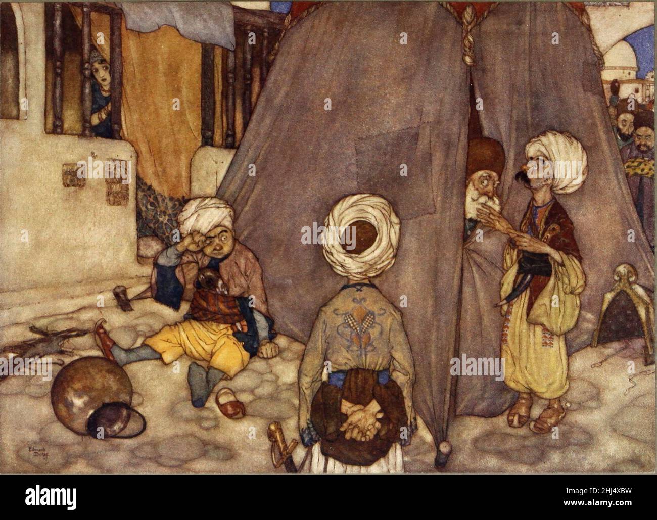 Stories from the Arabian nights - London 1907 - plate 14 Stock Photo ...