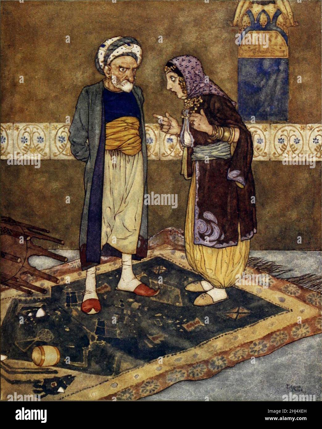 Stories from the Arabian nights - London 1907 - plate 17 Stock Photo ...