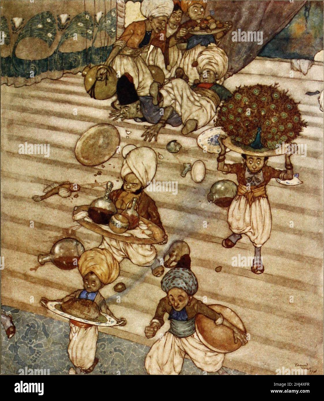 Stories from the Arabian nights - London 1907 - plate 29 Stock Photo ...