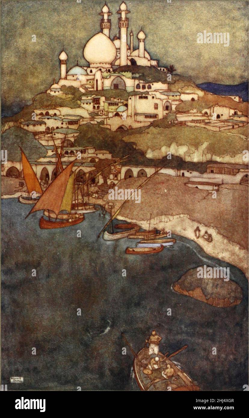 Stories from the Arabian nights - London 1907 - plate 42 Stock Photo ...