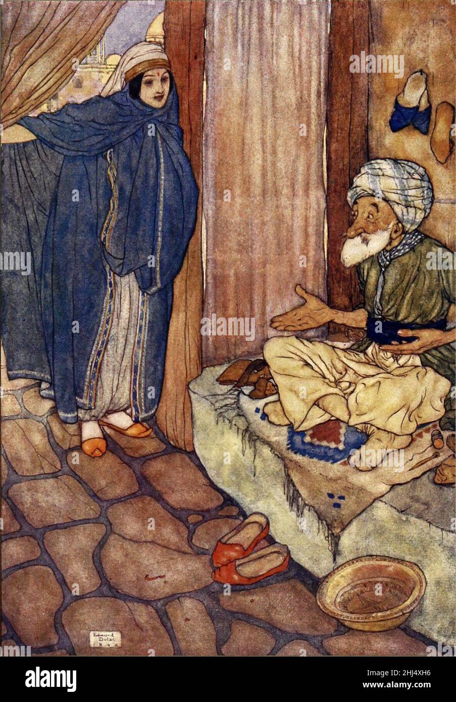 Stories from the Arabian nights - London 1907 - plate 19 Stock Photo ...