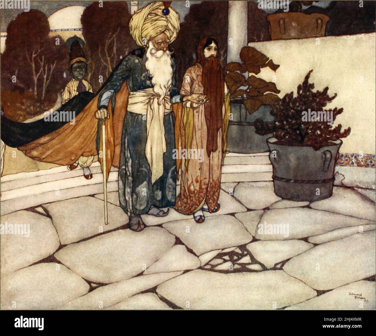 Stories from the Arabian nights - London 1907 - plate 49 Stock Photo ...