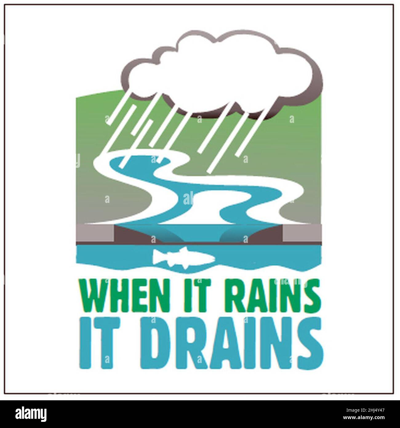 Storm Drain Label EPA Stock Photo - Alamy