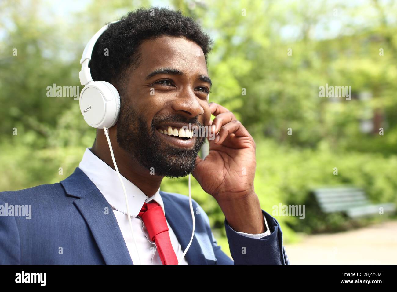 Portrait of a beautiful business man outside Stock Photo - Alamy