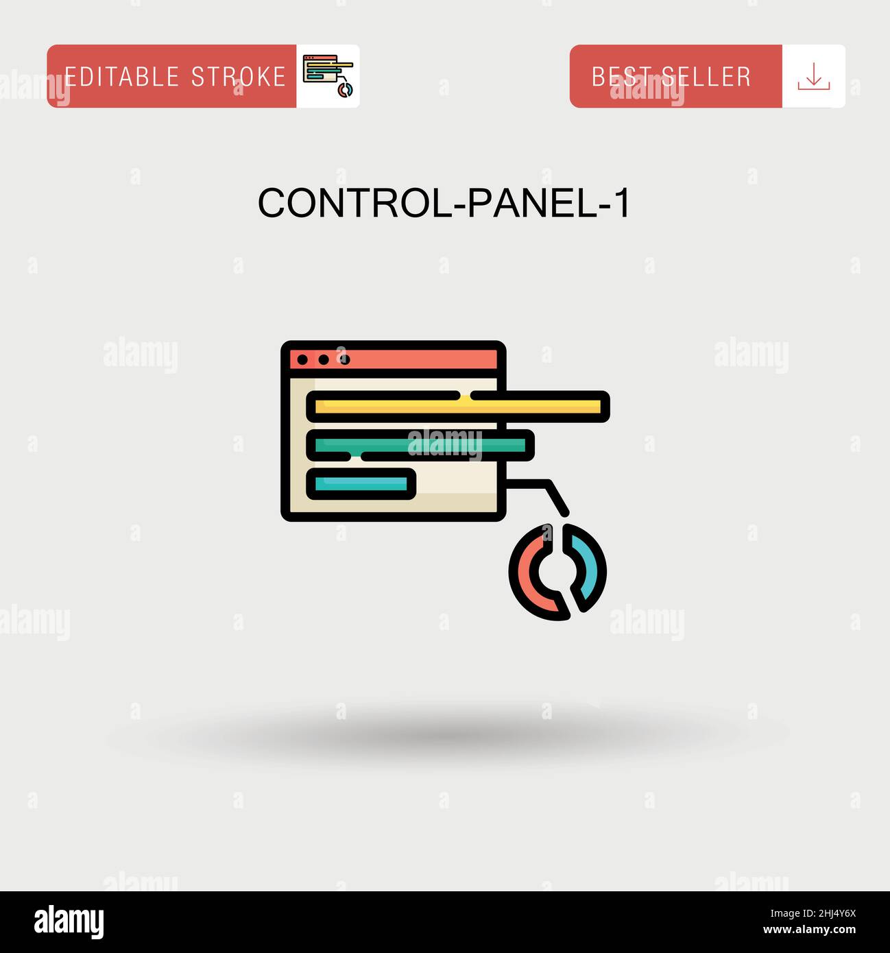 Control-panel-1 Simple vector icon Stock Vector Image & Art - Alamy