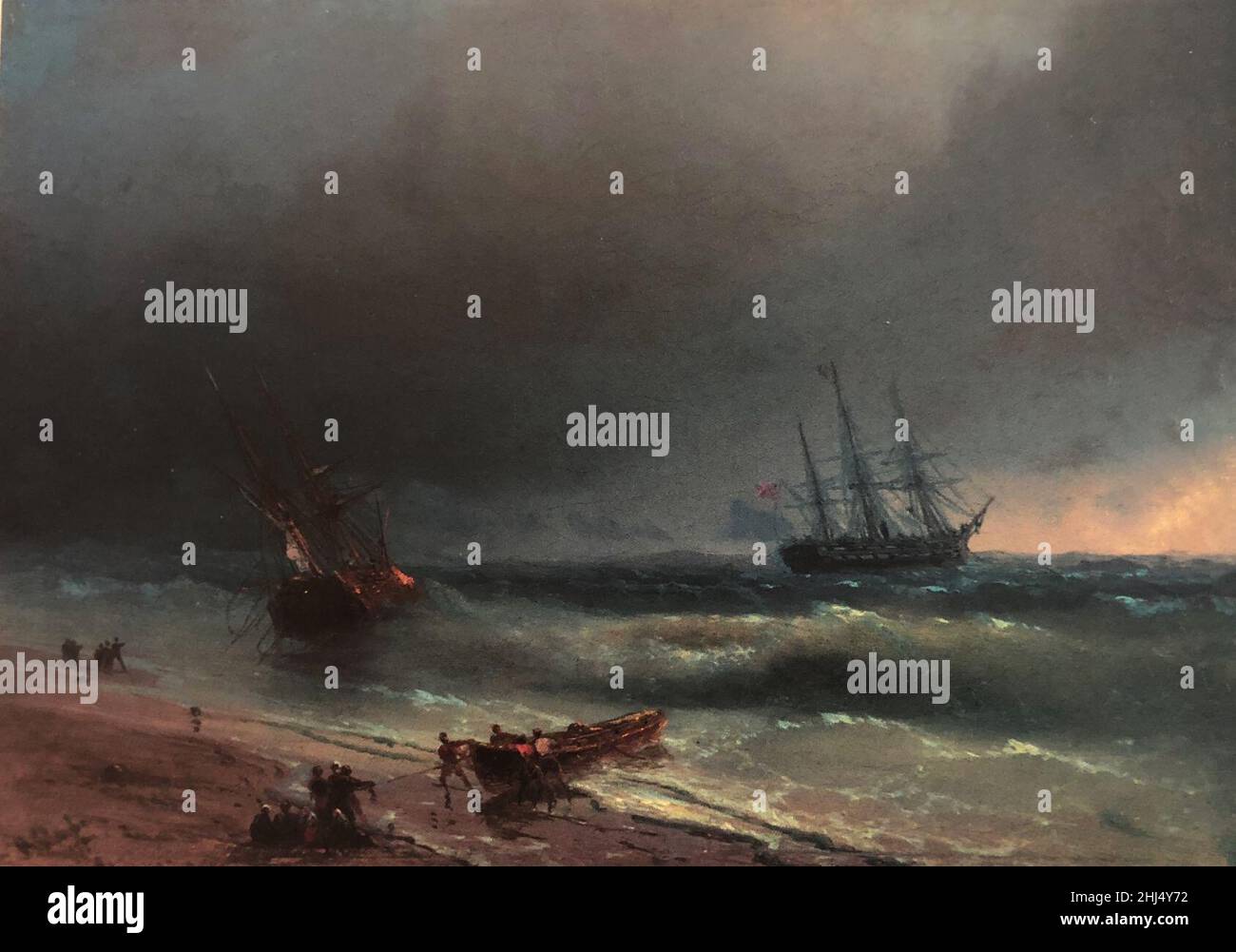 Storm off the beach Stock Photo - Alamy