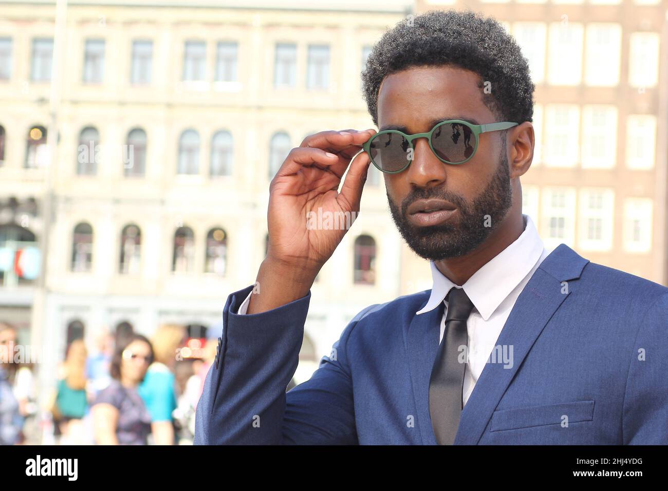 Portrait of a beautiful business man outside Stock Photo - Alamy