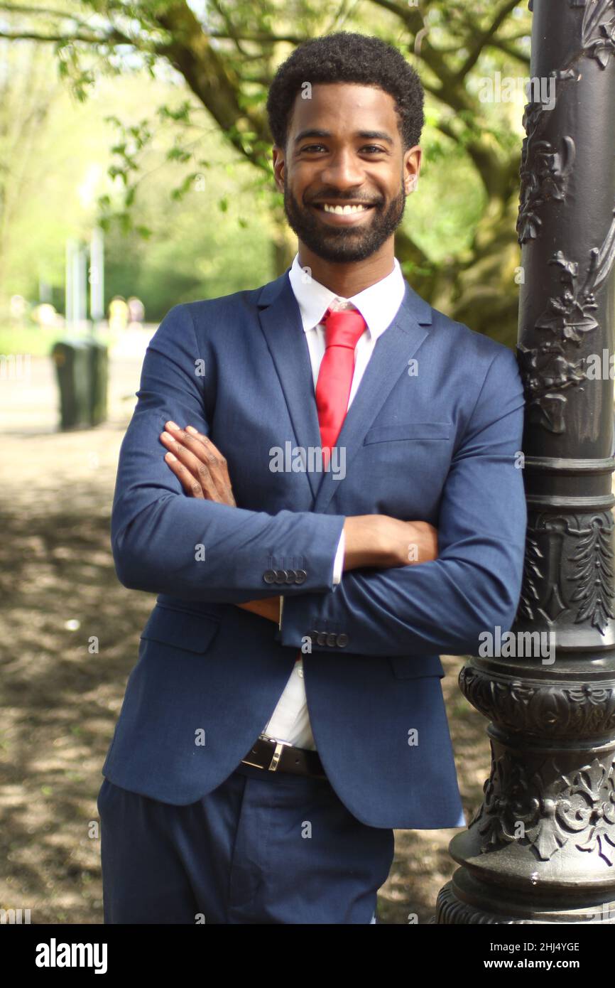 Portrait of a beautiful business man outside Stock Photo - Alamy