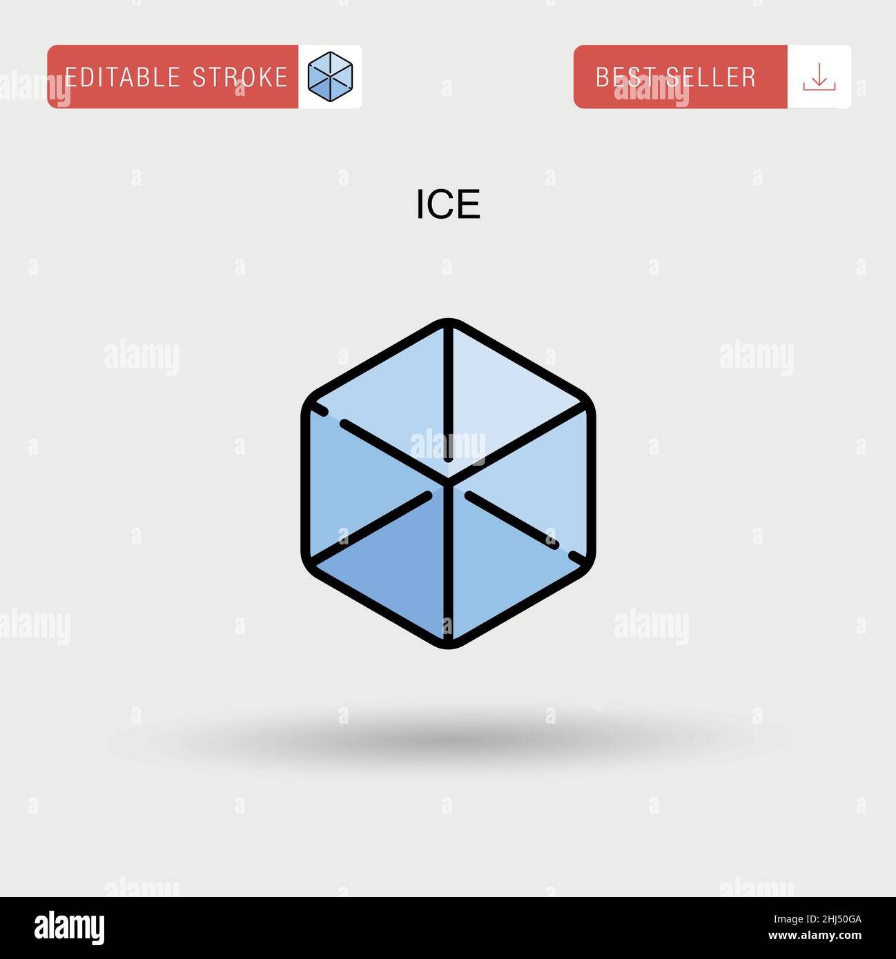 Blue ice ball Stock Vector Images - Alamy