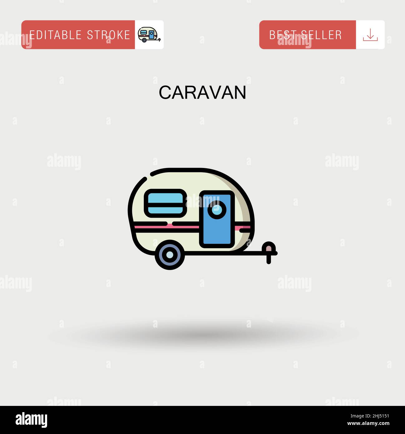 Campervan icon Stock Vector Images - Alamy