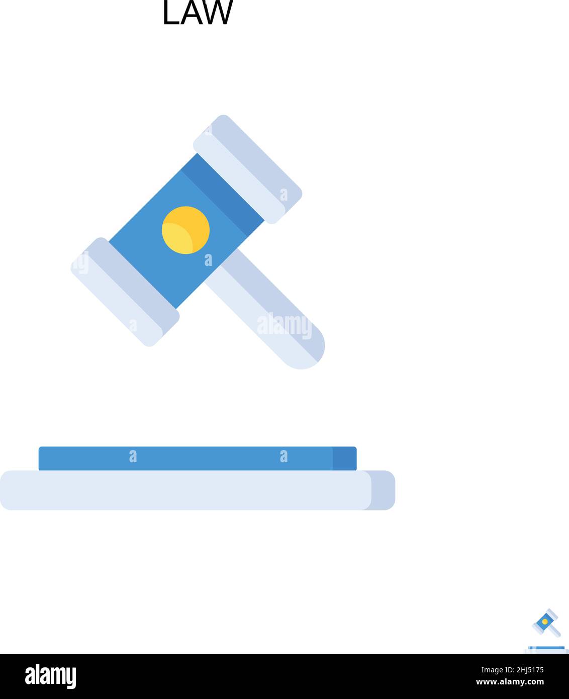 Law Simple vector icon. Illustration symbol design template for web ...