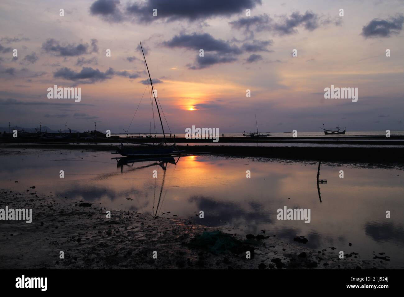 natural view from street,mount hill and beach Stock Photo - Alamy