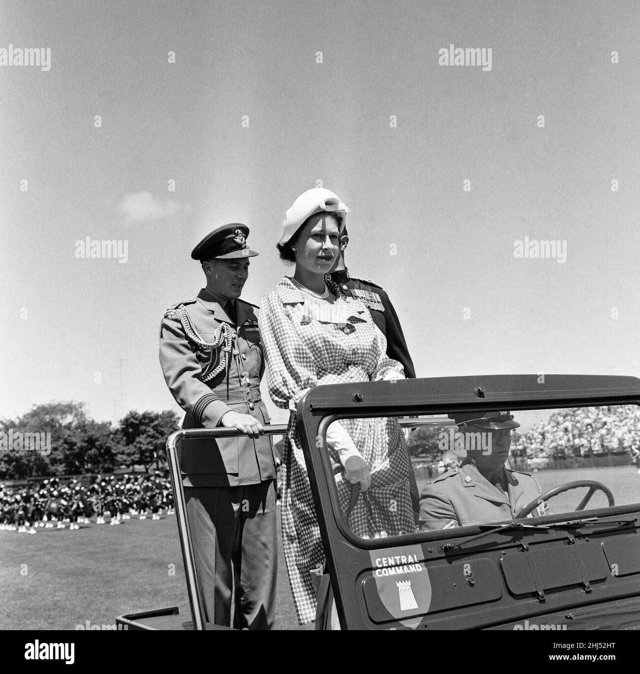 Queen Elizabeth II during her visit to Canada, July 1959. The Queen ...