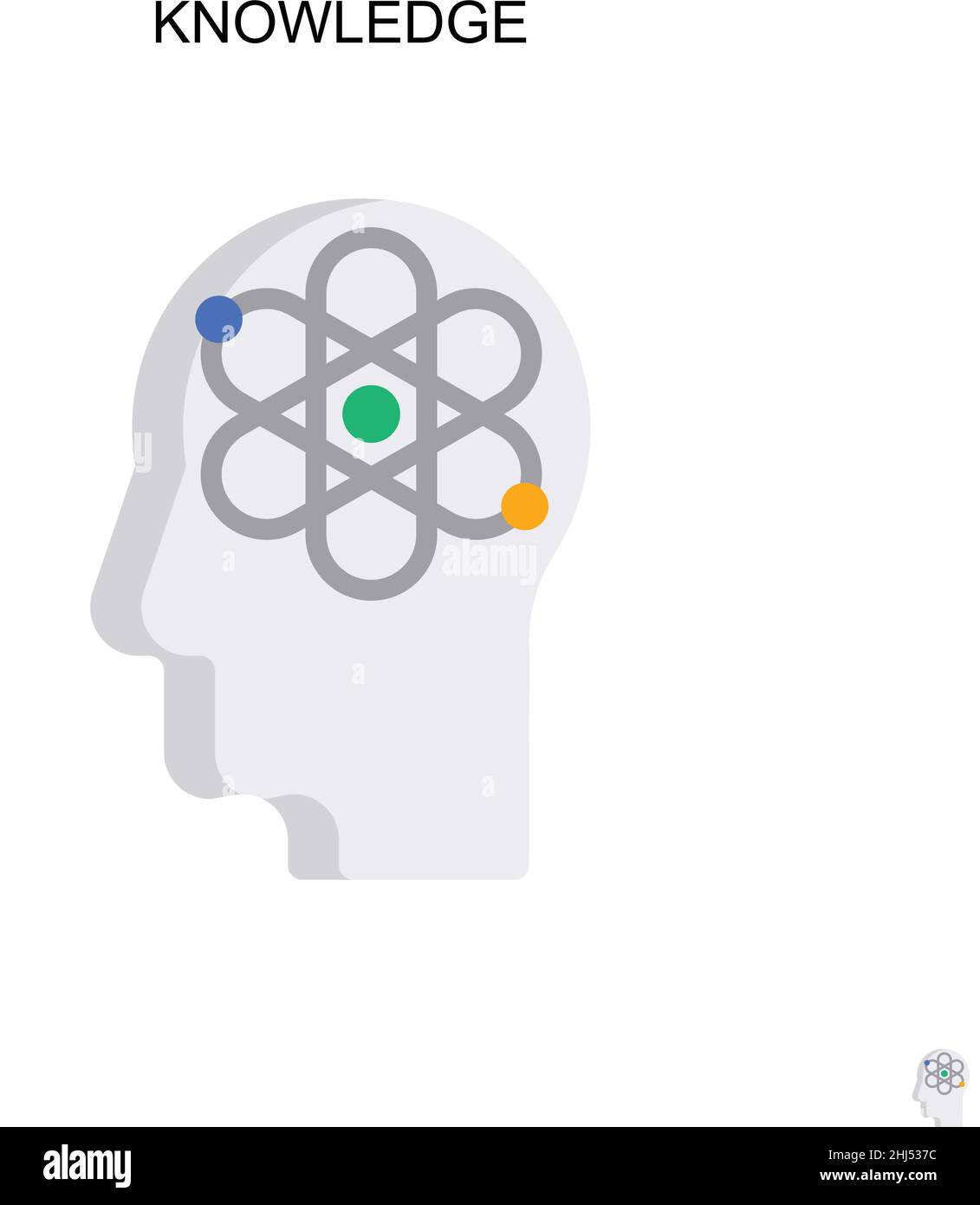 Knowledge Simple vector icon. Illustration symbol design template for ...