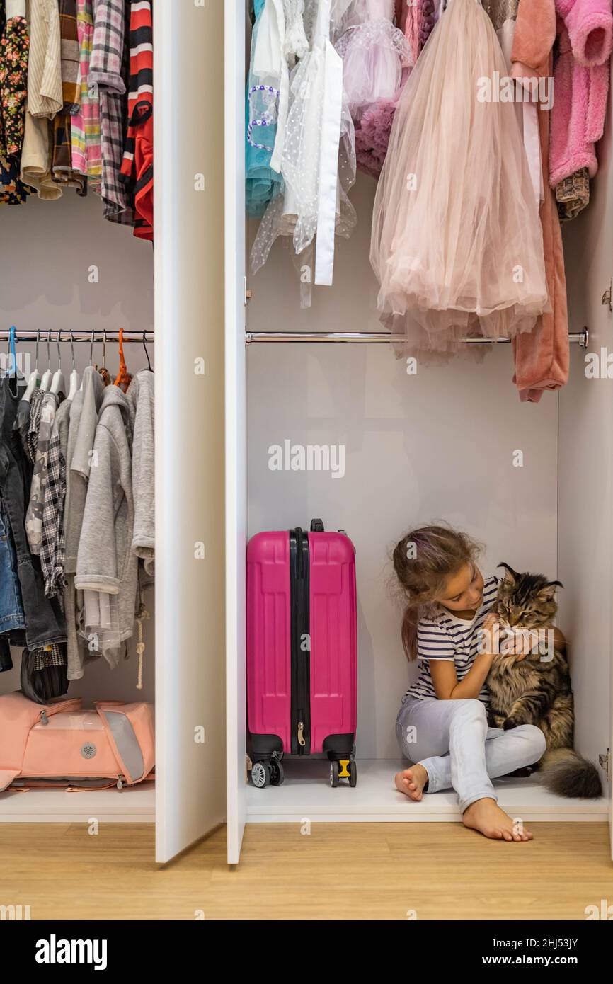 Girl Hiding In The Closet