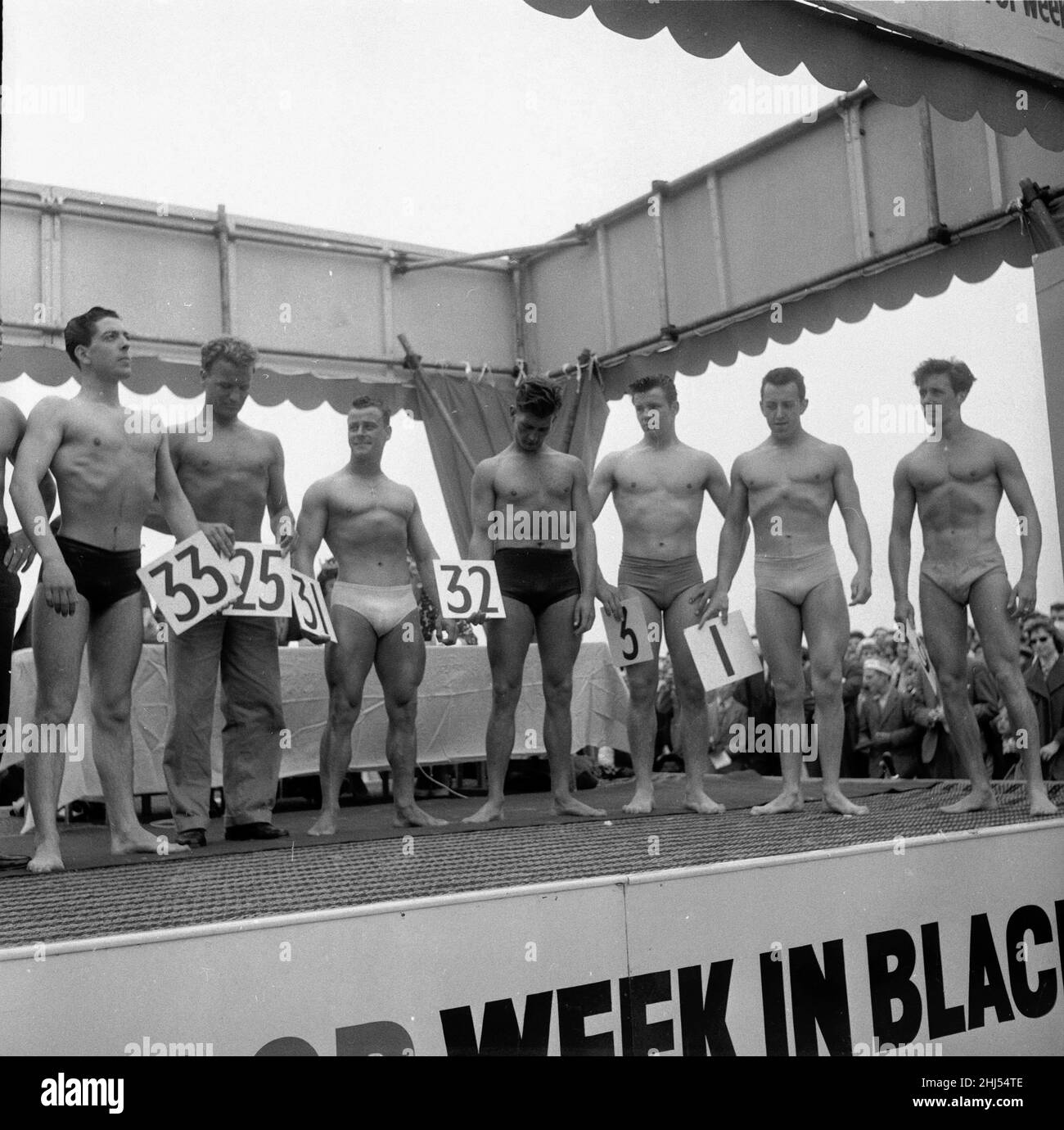 Seaside competition Black and White Stock Photos & Images - Alamy