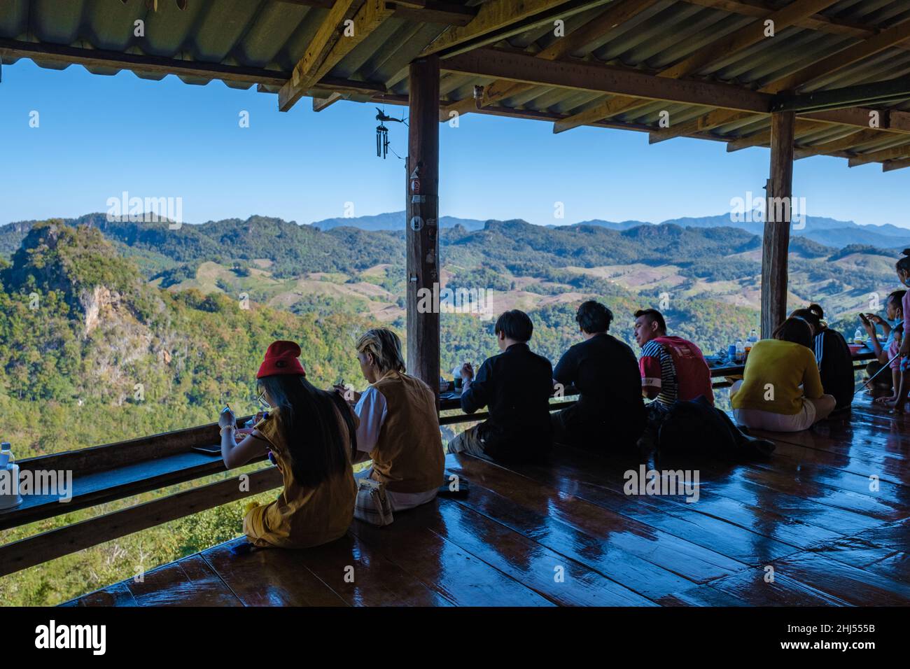 Mae Hong Son Thailand January 2022, Ban Jabo Noodle house, Ban Jabo ...