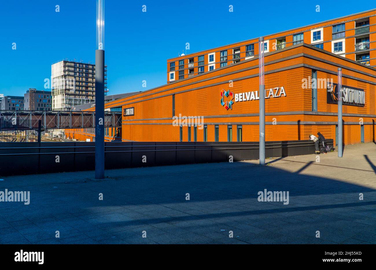 Belval Plaza shopping center near the university station Stock Photo ...
