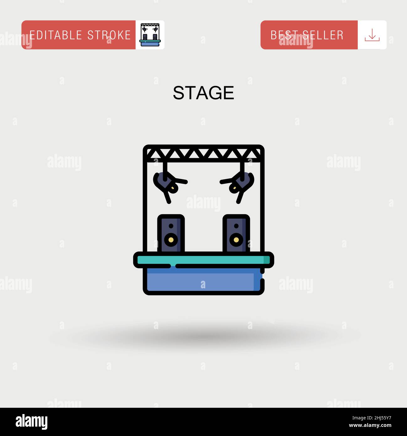 Broadway stage Stock Vector Images - Alamy