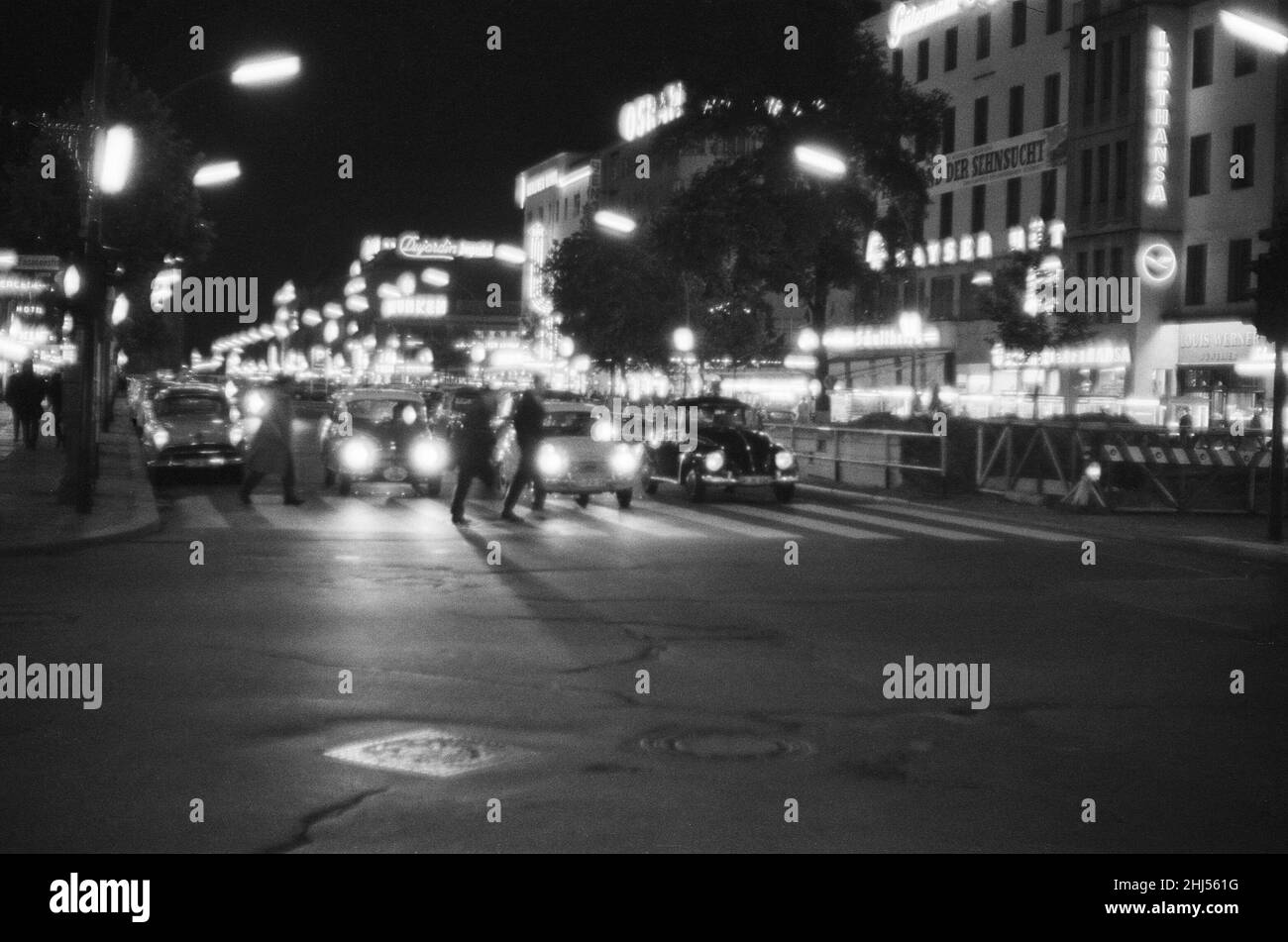 Scenes in West Berlin, West Germany showing daily life continuing as ...