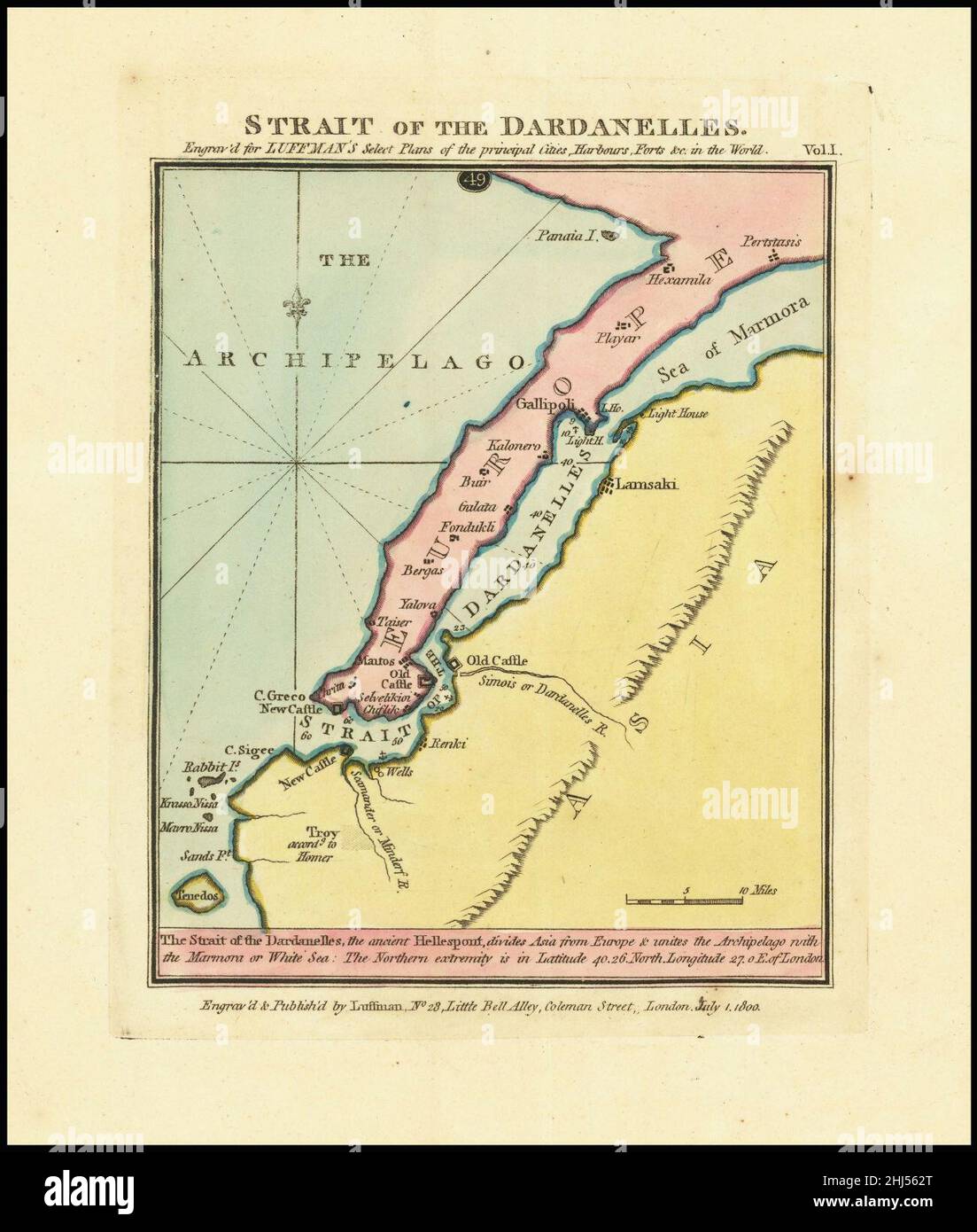 Strait of the Dardanelles Stock Photo - Alamy