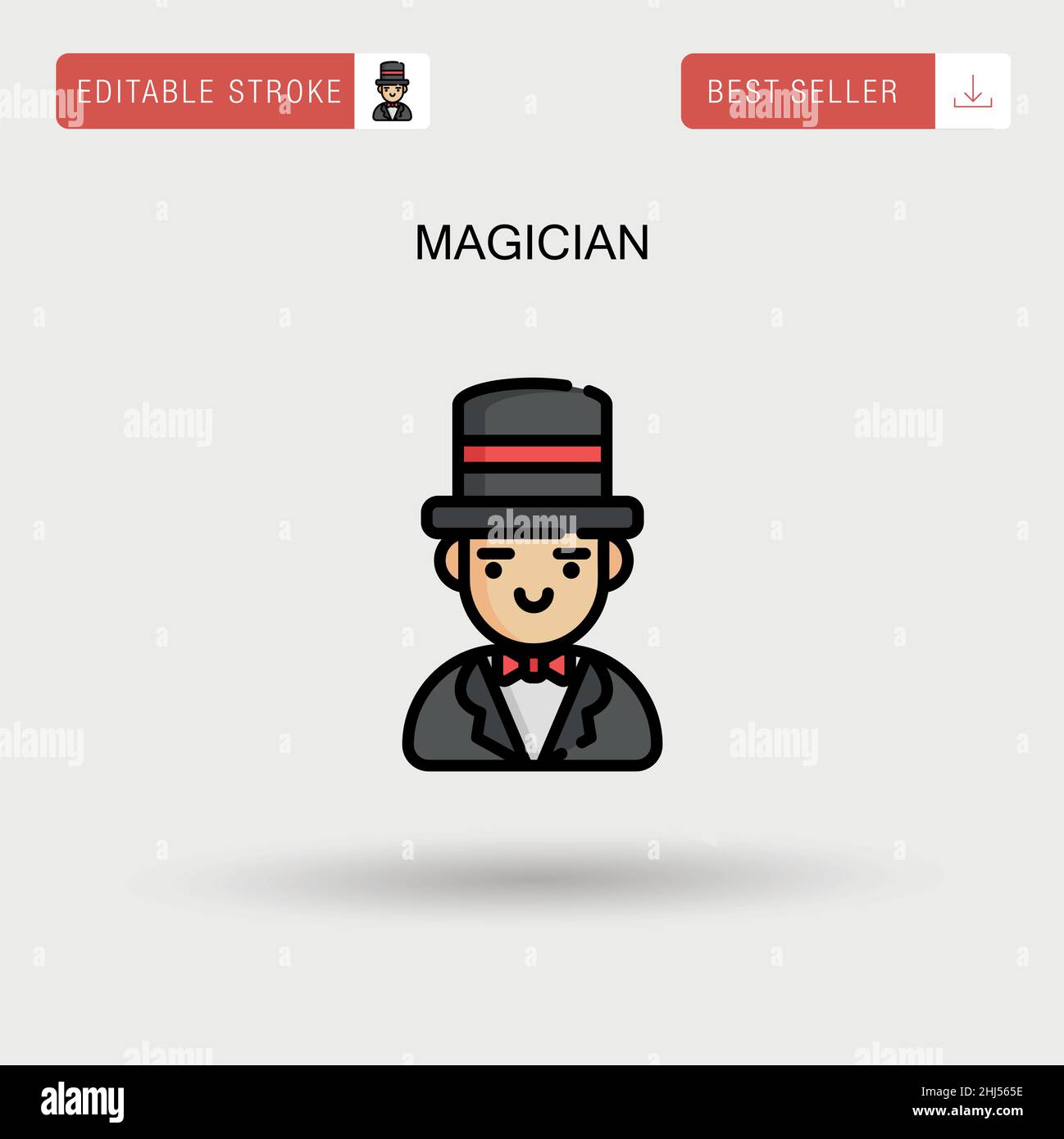 Magician Simple vector icon Stock Vector Image & Art - Alamy