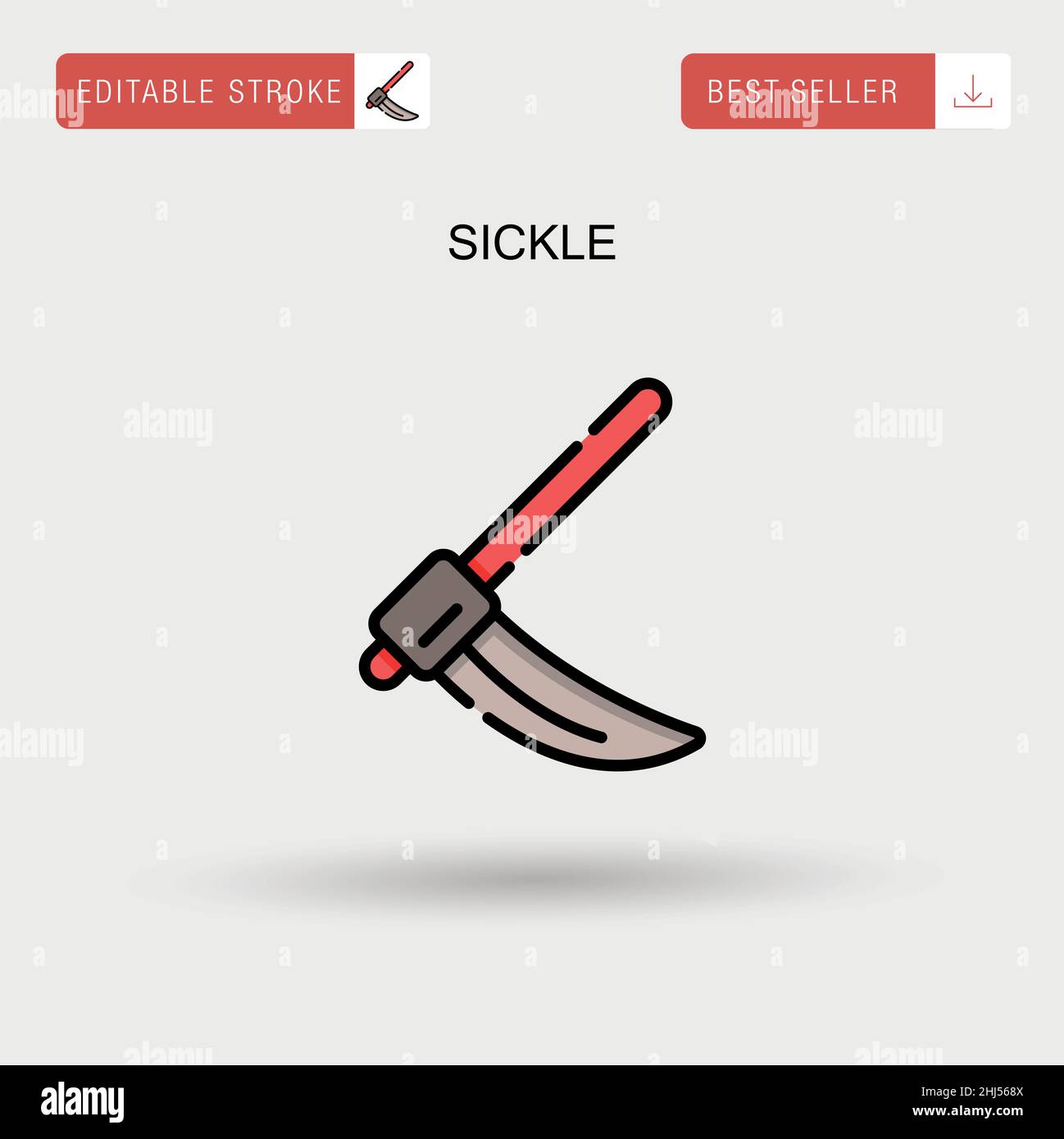 Cartoon sickle hi-res stock photography and images - Alamy