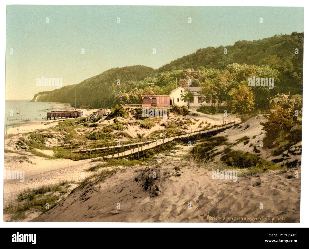 Strand and baths, Gohren, Isle of Rugen, Germany Stock Photo - Alamy