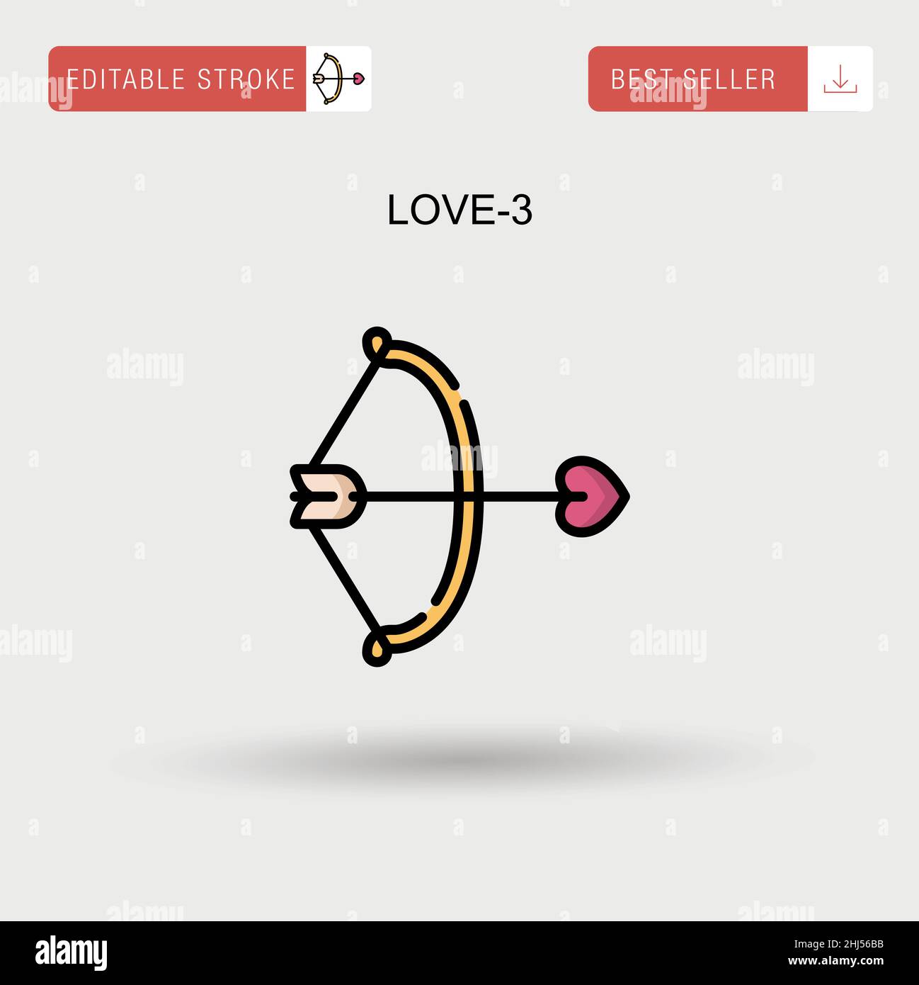 Love-3 Simple vector icon Stock Vector Image & Art - Alamy