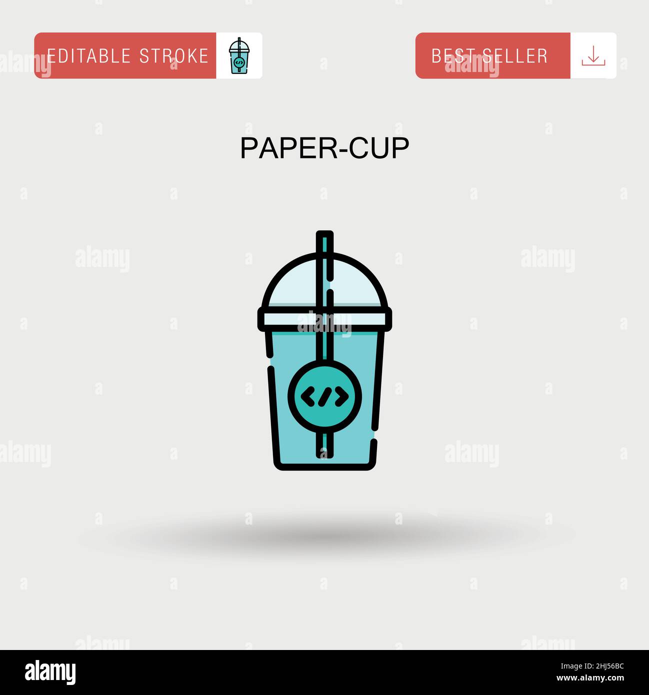 Empty paper coffee cup Stock Vector Images - Alamy