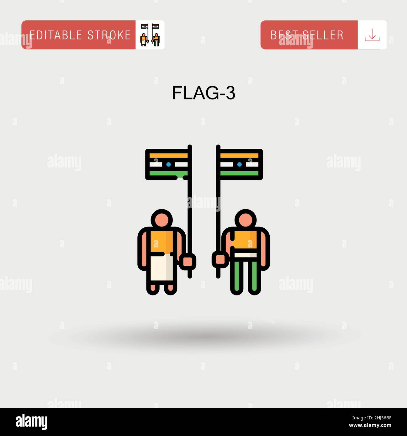 Flag-3 Simple vector icon Stock Vector Image & Art - Alamy