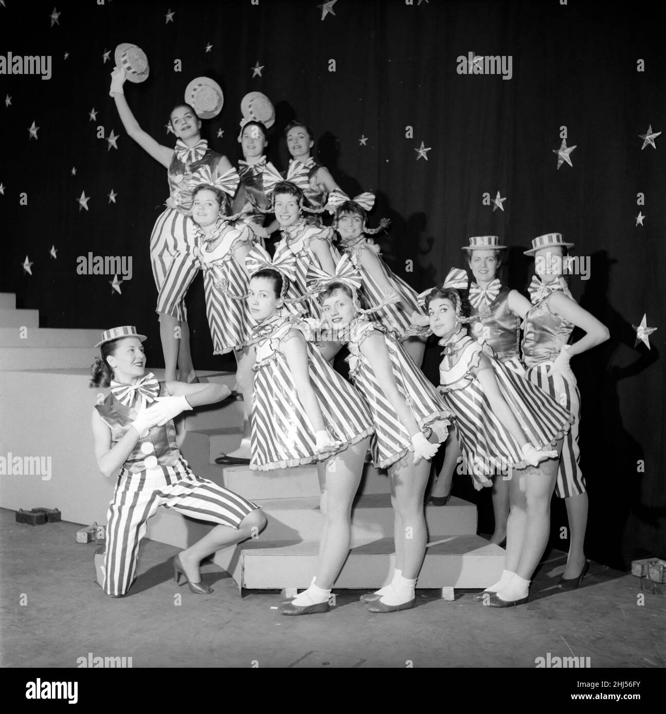 The "Saturday Girls" dance troupe seen here at the ITV Studios in Wood ...