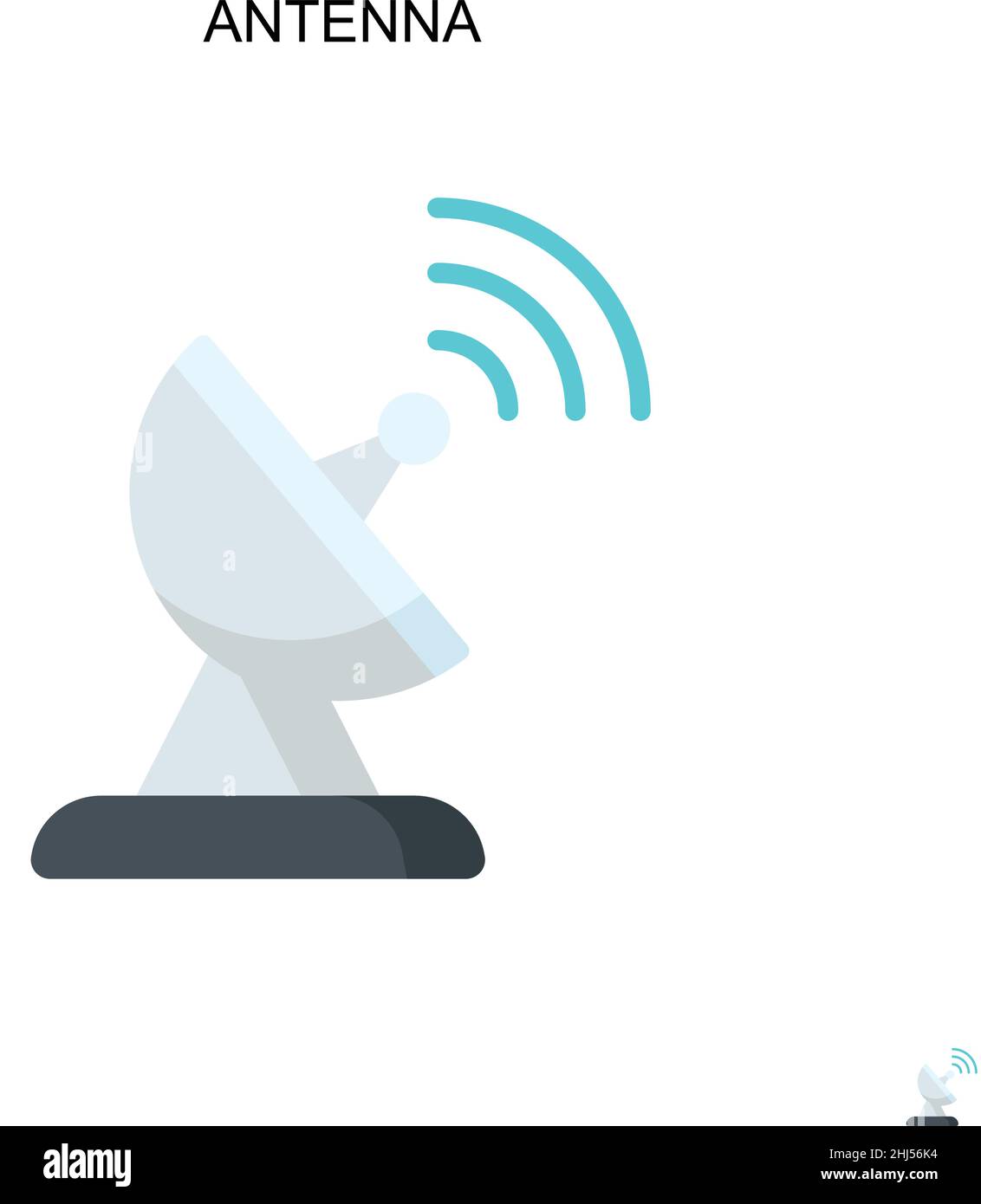 Antenna Simple vector icon. Illustration symbol design template for web ...