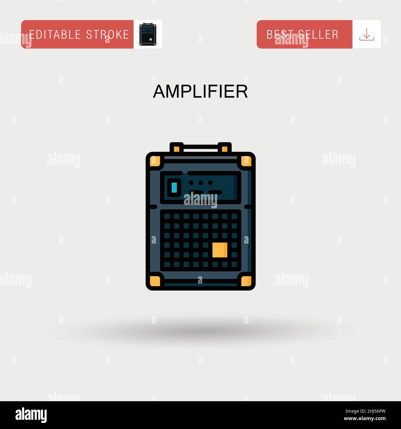 Amplifier Simple vector icon Stock Vector Image & Art - Alamy