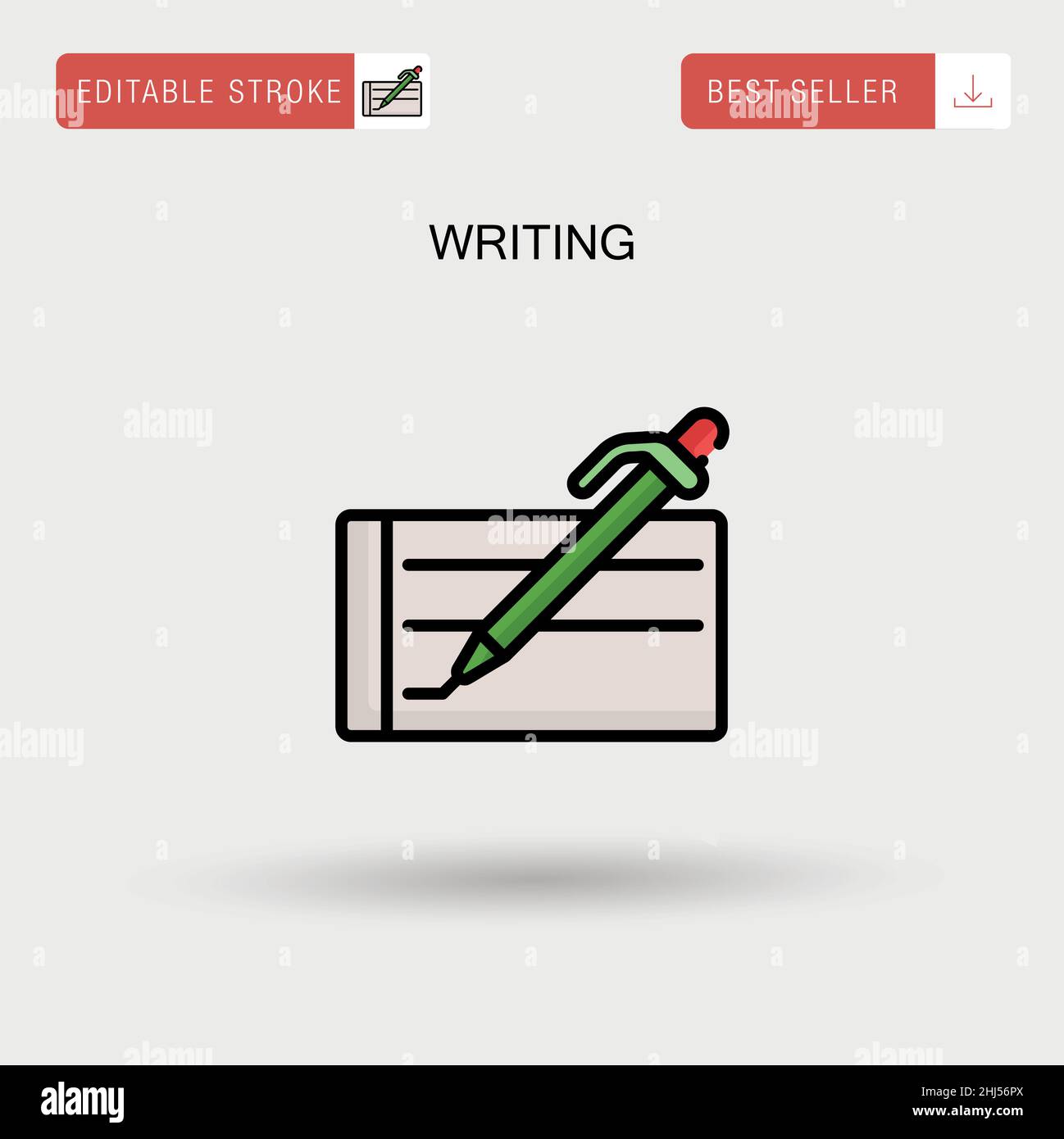 Hand human writing pen icon hi-res stock photography and images - Alamy