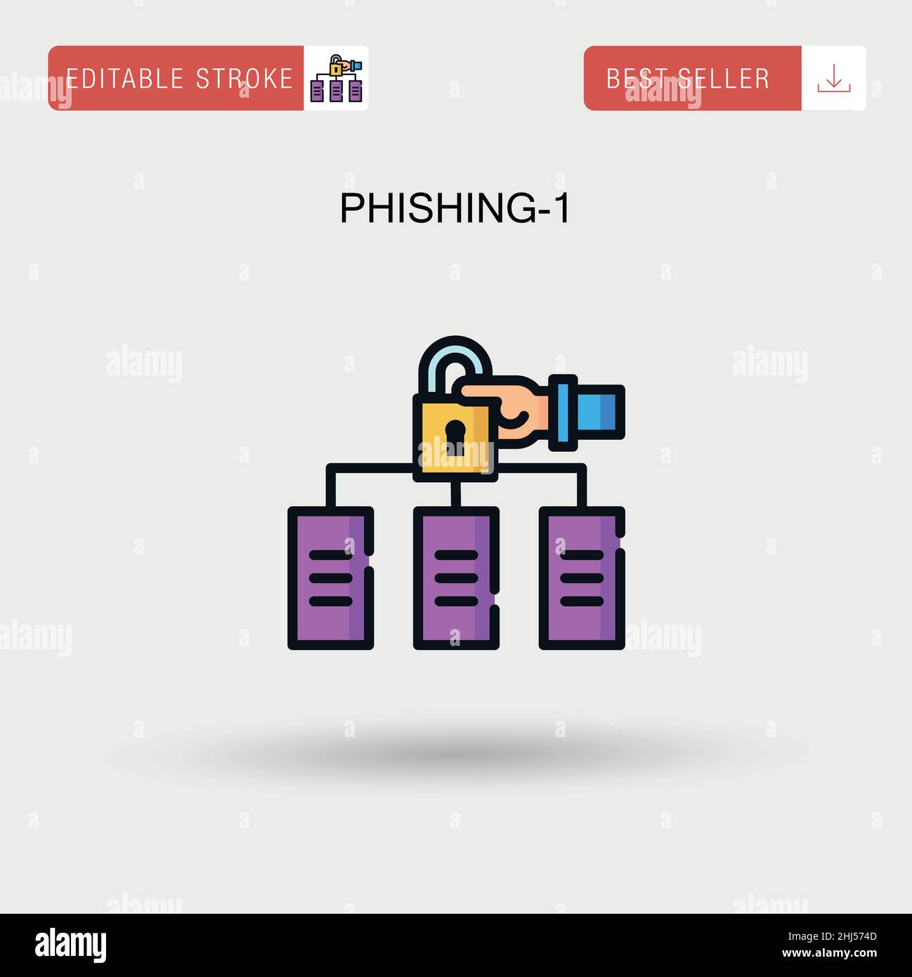 Email phishing digital security Stock Vector Images - Alamy