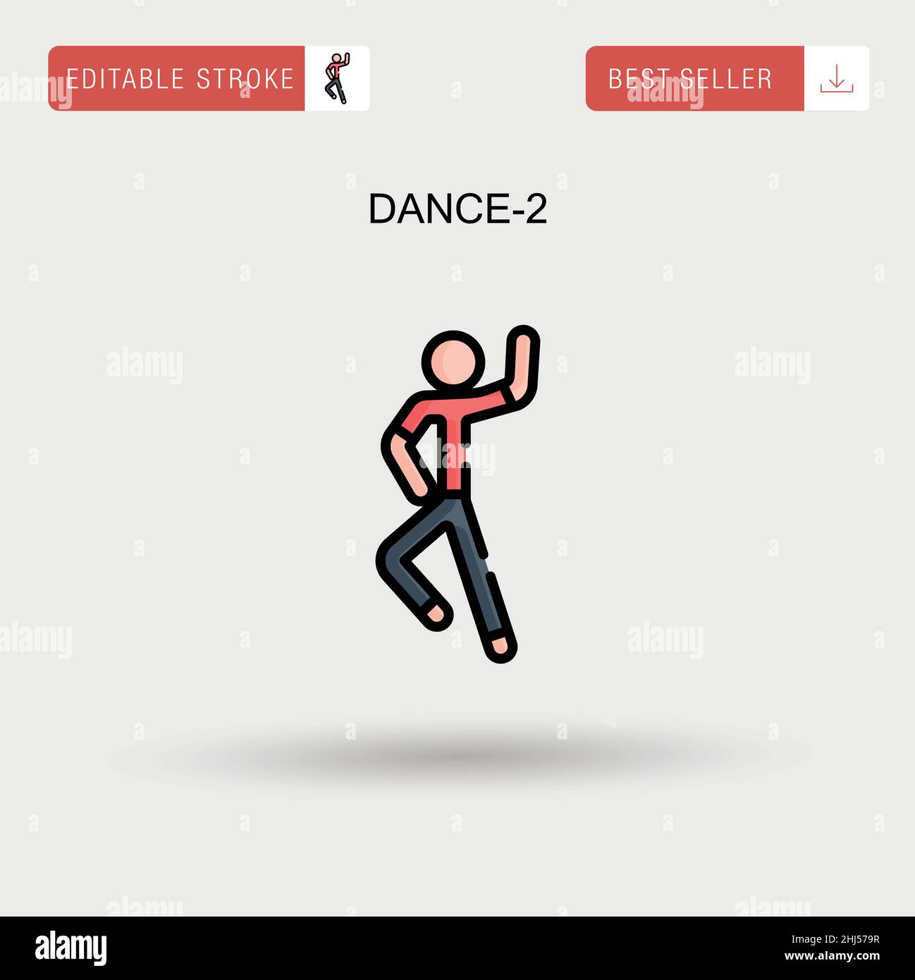 Dance-2 Simple vector icon Stock Vector Image & Art - Alamy
