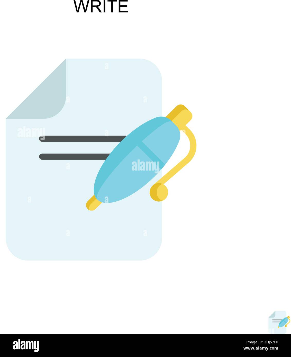 Write writer Stock Vector Images - Alamy