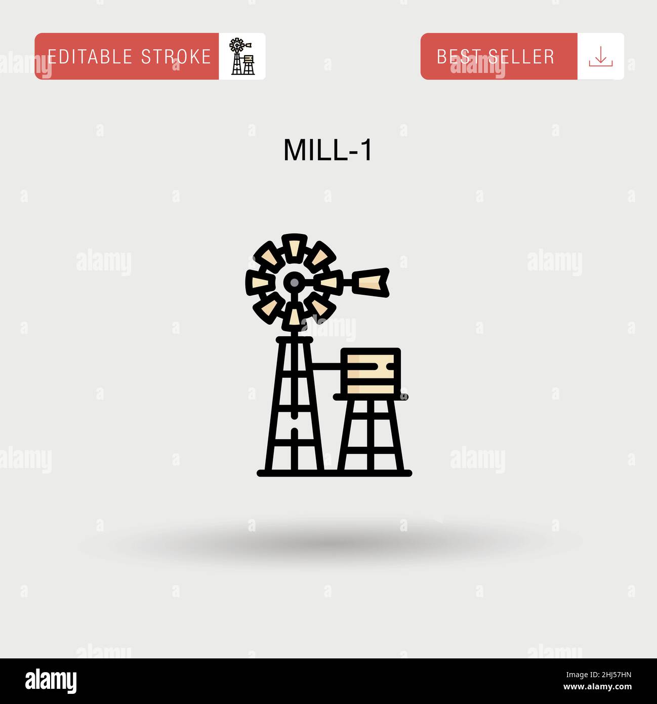 Mill-1 Simple vector icon Stock Vector Image & Art - Alamy