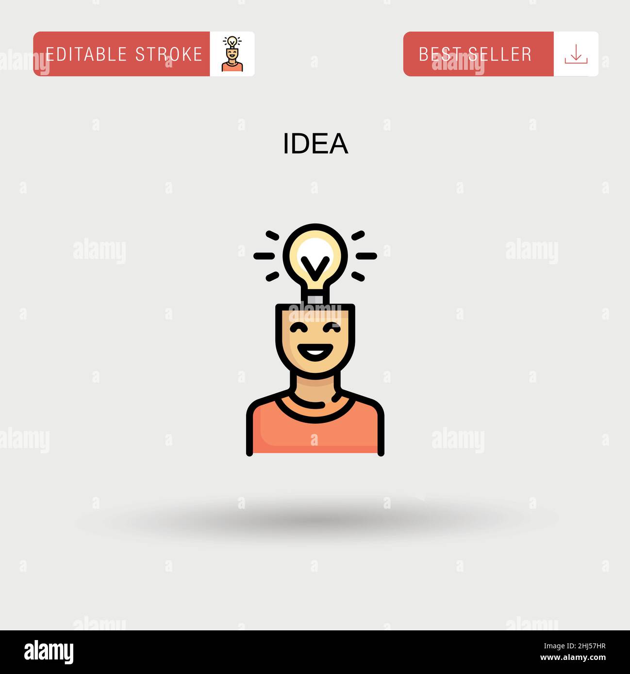 Idea Simple vector icon Stock Vector Image & Art - Alamy