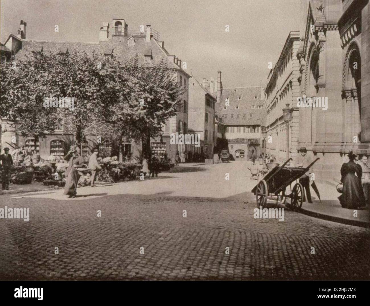 Strasbourg-Place du Temple-Neuf (1897 Stock Photo - Alamy